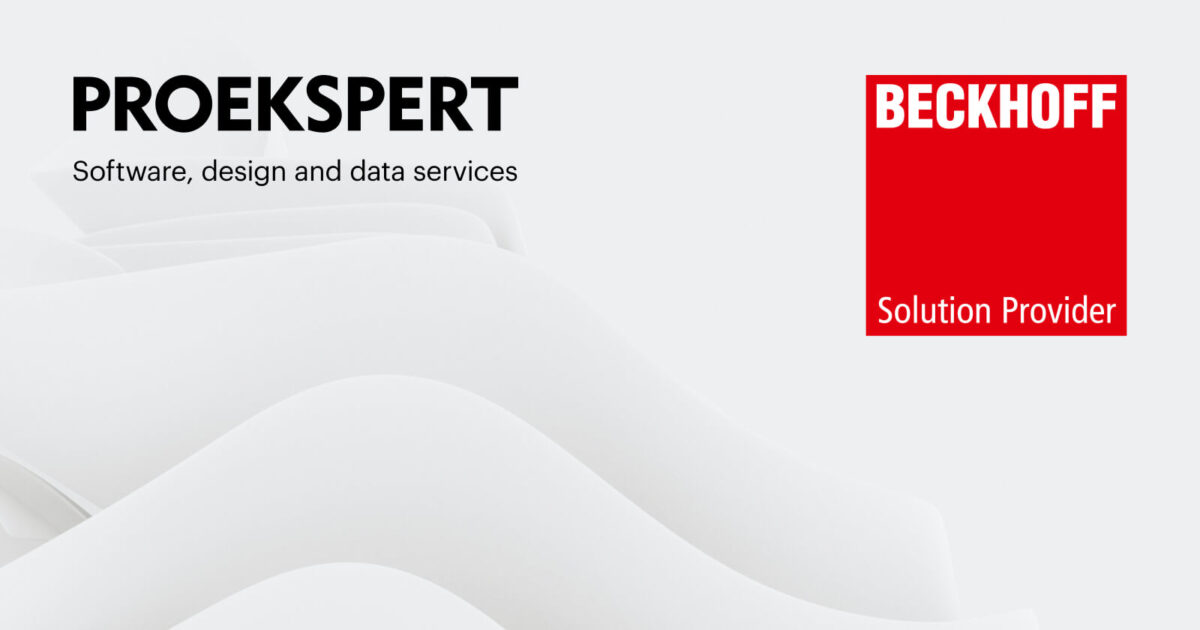 Proekspert becomes a Beckhoff Certified Solution Provider